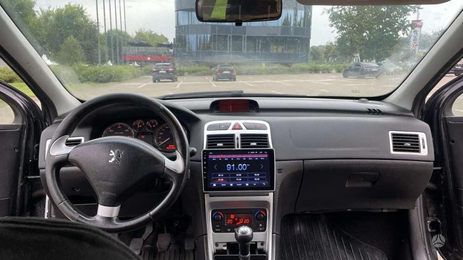Melns Peugeot 307 2006 Kauņa, ar dzinēja tilpumu 1.56 L un nobraukumu 305 tūkst. km par 1100 €, foto 8 vietnē AUTOMOTO.COM.LV