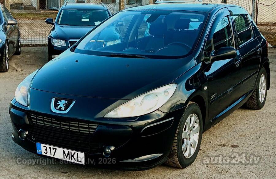 Black Peugeot 307 2007 in Tallinn, with an engine capacity of 1.60 L and mileage of 213 thousand km for 1190 €, photo 4 on AUTOMOTO.COM.LV
