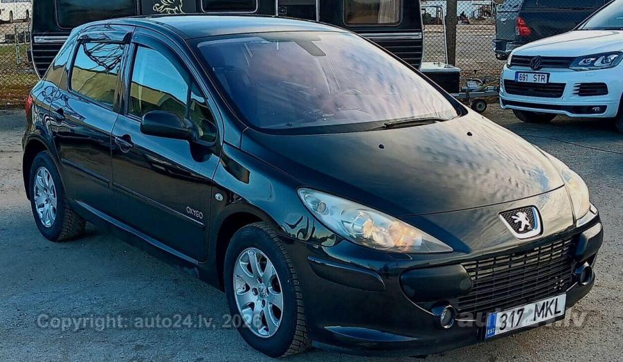 Black Peugeot 307 2007 in Tallinn, with an engine capacity of 1.60 L and mileage of 213 thousand km for 1190 €, photo 5 on AUTOMOTO.COM.LV