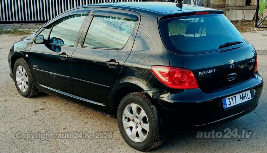 Black Peugeot 307 2007 in Tallinn, with an engine capacity of 1.60 L and mileage of 213 thousand km for 1190 €, photo 6 on AUTOMOTO.COM.LV