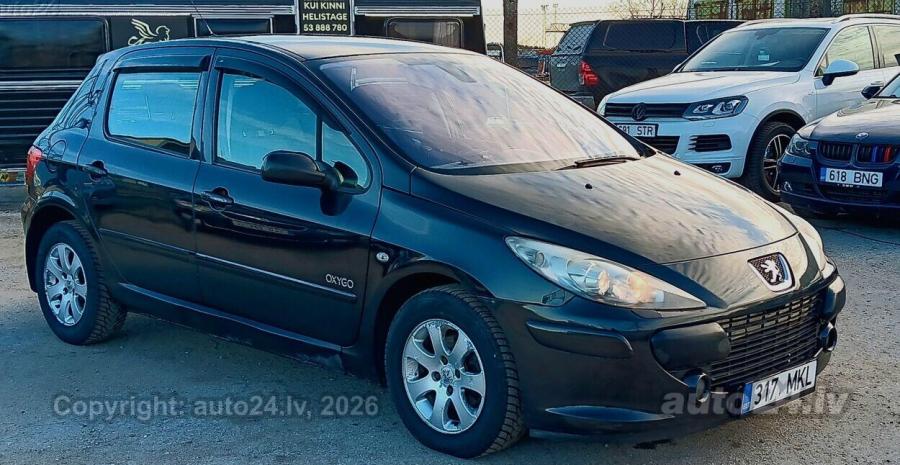 Black Peugeot 307 2007 in Tallinn, with an engine capacity of 1.60 L and mileage of 213 thousand km for 1190 €, photo 8 on AUTOMOTO.COM.LV