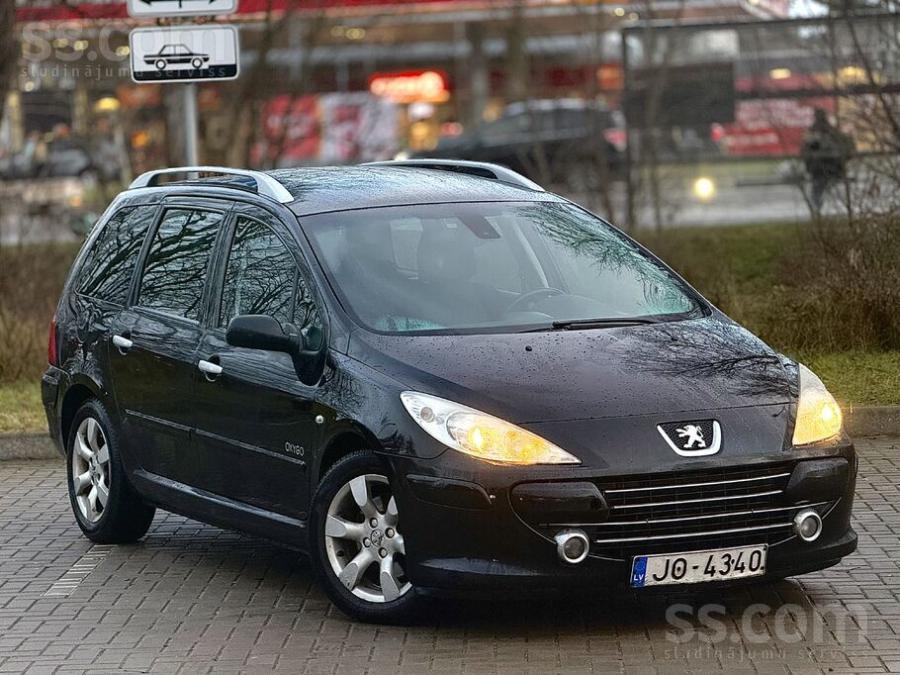 Black Peugeot 307 2008 in Jelgava, with an engine capacity of 2.00 L and mileage of 0 thousand km for 1650 €, photo 4 on AUTOMOTO.COM.LV