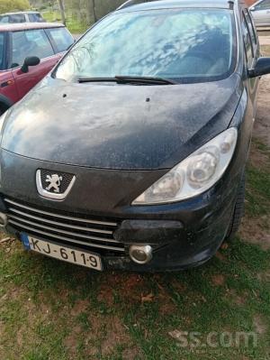 Black Peugeot 307 2006 in Riga, with an engine capacity of 1.60 L and mileage of 422 thousand km for 550 €, photo  on AUTOMOTO.COM.LV