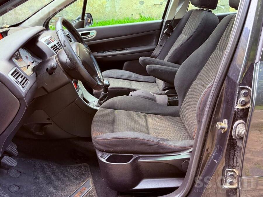 Melns Peugeot 307 2006 Rīga, ar dzinēja tilpumu 1.60 L un nobraukumu 350 tūkst. km par 1350 €, foto 10 vietnē AUTOMOTO.COM.LV