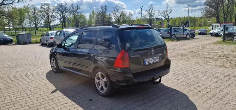 Melns Peugeot 307 2007 Valmiera, ar dzinēja tilpumu 2.00 L un nobraukumu 234 tūkst. km par 1500 €, foto 9 vietnē AUTOMOTO.COM.LV