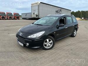 Black Peugeot 307 2007 in Riga, with an engine capacity of 1.60 L and mileage of 193 thousand km for 1850 €, photo  on AUTOMOTO.COM.LV