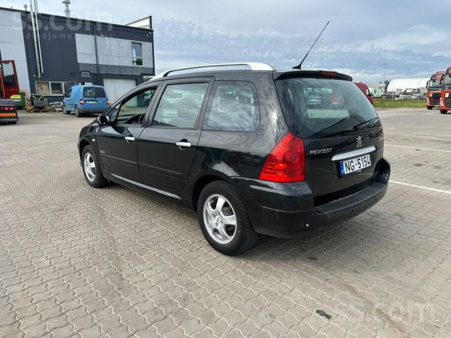 Melns Peugeot 307 2007 Rīga, ar dzinēja tilpumu 1.60 L un nobraukumu 193 tūkst. km par 1850 €, foto 4 vietnē AUTOMOTO.COM.LV