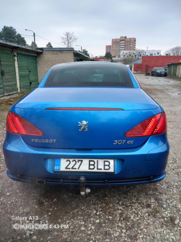 Blue Peugeot 307 2003 in Tallinn, with an engine capacity of 2.00 L and mileage of 180 thousand km for 2450 €, photo 2 on AUTOMOTO.COM.LV
