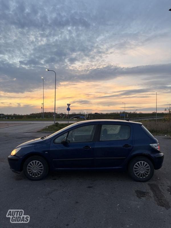 Blue Peugeot 307 2001 in Panevezys, with an engine capacity of 2.00 L and mileage of 256 thousand km for 680 €, photo 4 on AUTOMOTO.COM.LV