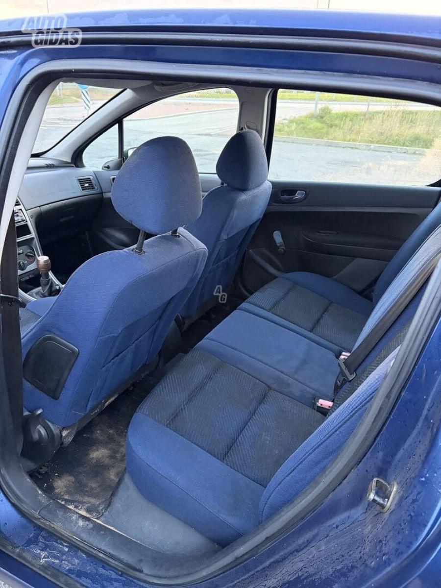 Zils Peugeot 307 2001 Panevēža, ar dzinēja tilpumu 2.00 L un nobraukumu 256 tūkst. km par 680 €, foto 7 vietnē AUTOMOTO.COM.LV