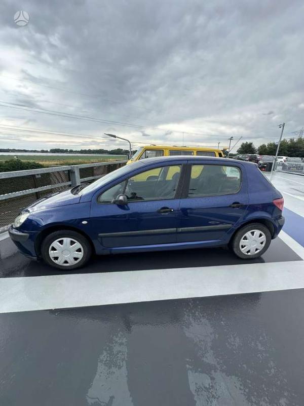 Blue Peugeot 307 2002 in Mazeikiai, with an engine capacity of 1.59 L and mileage of 142 thousand km for 700 €, photo 2 on AUTOMOTO.COM.LV