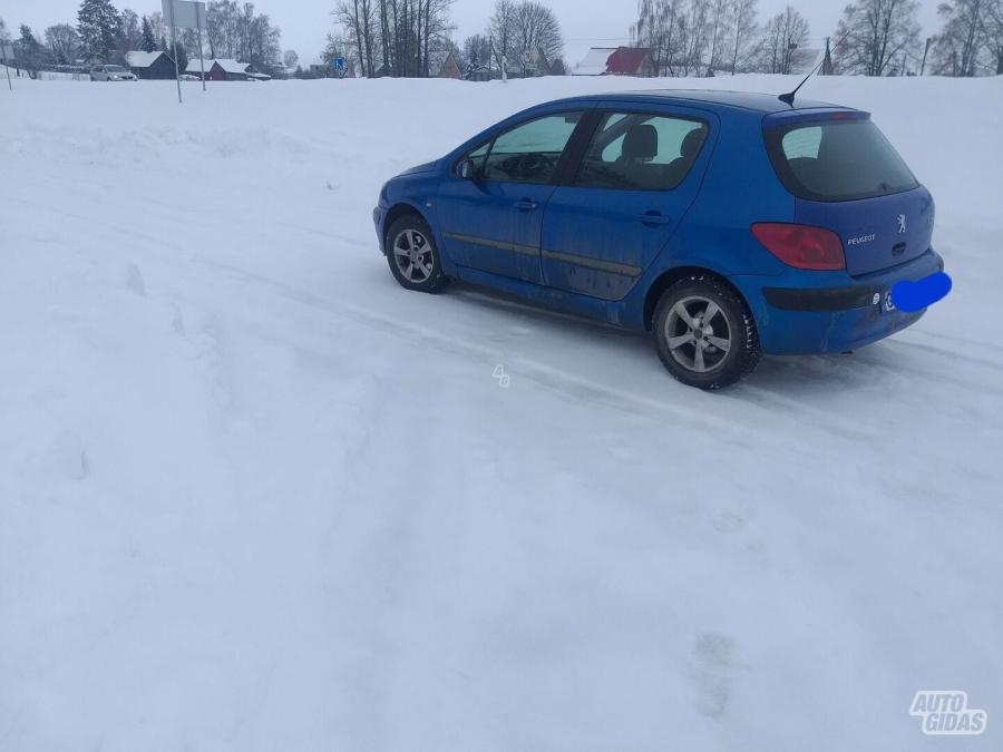 Blue Peugeot 307 2002 in Vilnius, with an engine capacity of 1.90 L and mileage of 258 thousand km for 899 €, photo 5 on AUTOMOTO.COM.LV