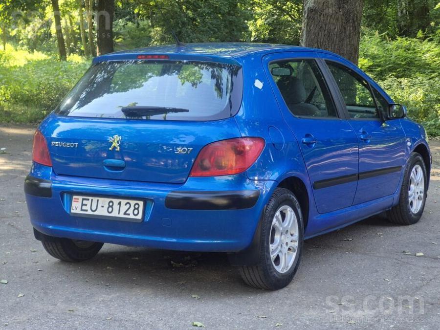 Zils Peugeot 307 2003 Rīga, ar dzinēja tilpumu 1.60 L un nobraukumu 250 tūkst. km par 1300 €, foto 6 vietnē AUTOMOTO.COM.LV