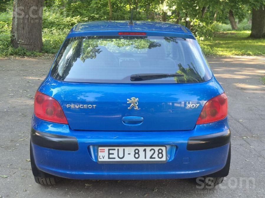 Zils Peugeot 307 2003 Rīga, ar dzinēja tilpumu 1.60 L un nobraukumu 250 tūkst. km par 1300 €, foto 8 vietnē AUTOMOTO.COM.LV