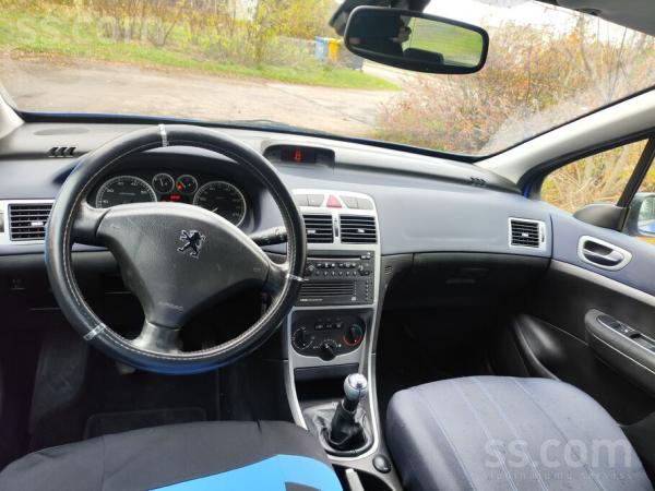 Синий Пежо 307 2003 в Даугавпилс, объемом двигателя 1.60 л и пробегом 243 тыс. км за 1400 €, фото 11 на AUTOMOTO.COM.LV