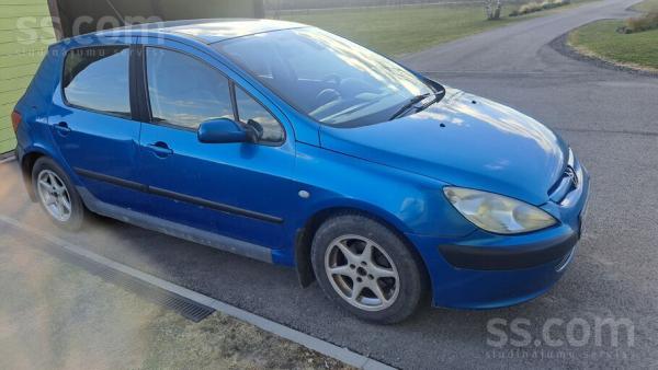 Blue Peugeot 307 2004 in Ogre, with an engine capacity of 2.00 L and mileage of 360 thousand km for 600 €, photo 2 on AUTOMOTO.COM.LV