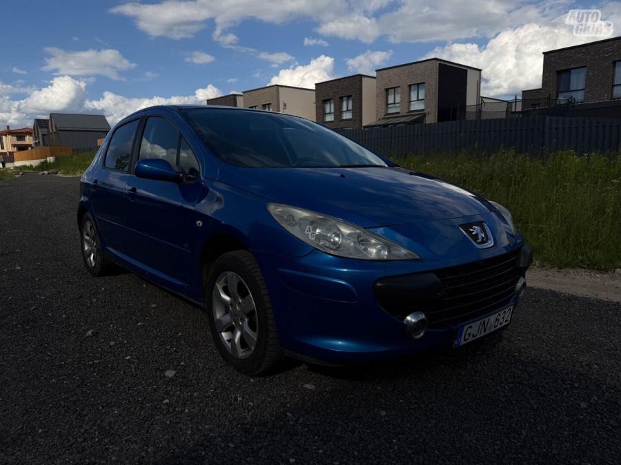 Blue Peugeot 307 2005 in Vilnius, with an engine capacity of 1.60 L and mileage of 288 thousand km for 1450 €, photo 4 on AUTOMOTO.COM.LV