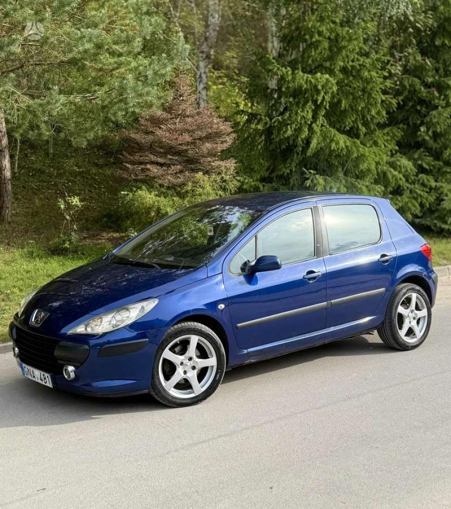 Blue Peugeot 307 2005 in Vilnius, with an engine capacity of 2.00 L and mileage of 361 thousand km for 850 €, photo 5 on AUTOMOTO.COM.LV