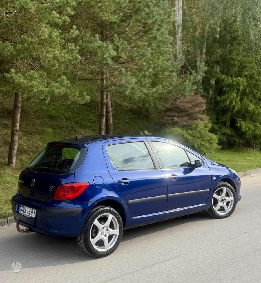 Blue Peugeot 307 2005 in Vilnius, with an engine capacity of 2.00 L and mileage of 361 thousand km for 850 €, photo 6 on AUTOMOTO.COM.LV