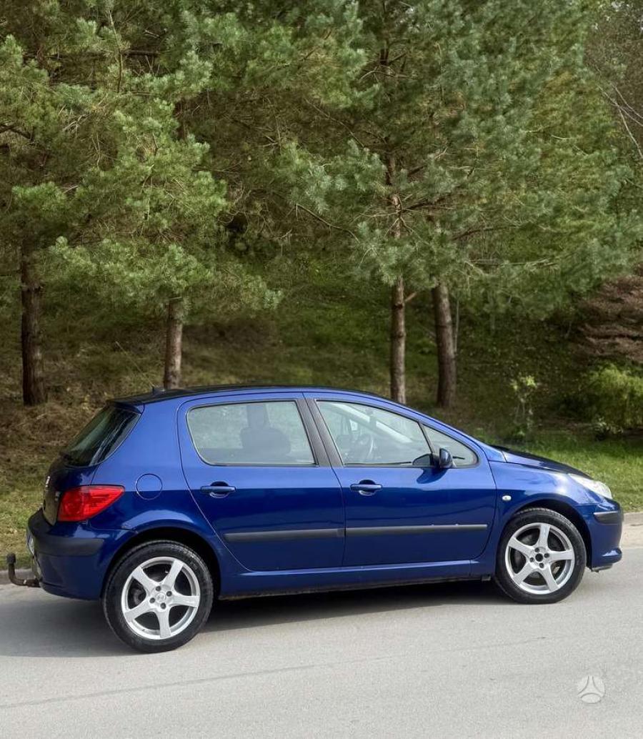 Blue Peugeot 307 2005 in Vilnius, with an engine capacity of 2.00 L and mileage of 361 thousand km for 850 €, photo 7 on AUTOMOTO.COM.LV
