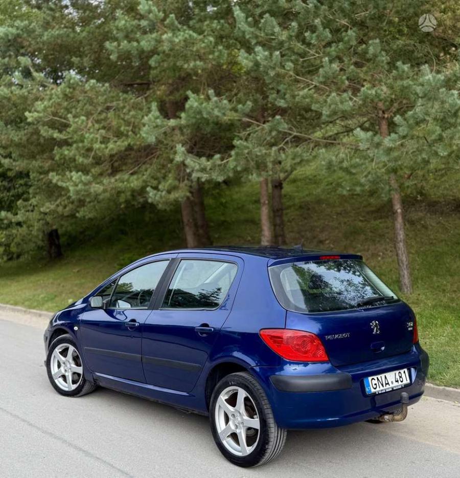 Blue Peugeot 307 2005 in Vilnius, with an engine capacity of 2.00 L and mileage of 361 thousand km for 850 €, photo 8 on AUTOMOTO.COM.LV