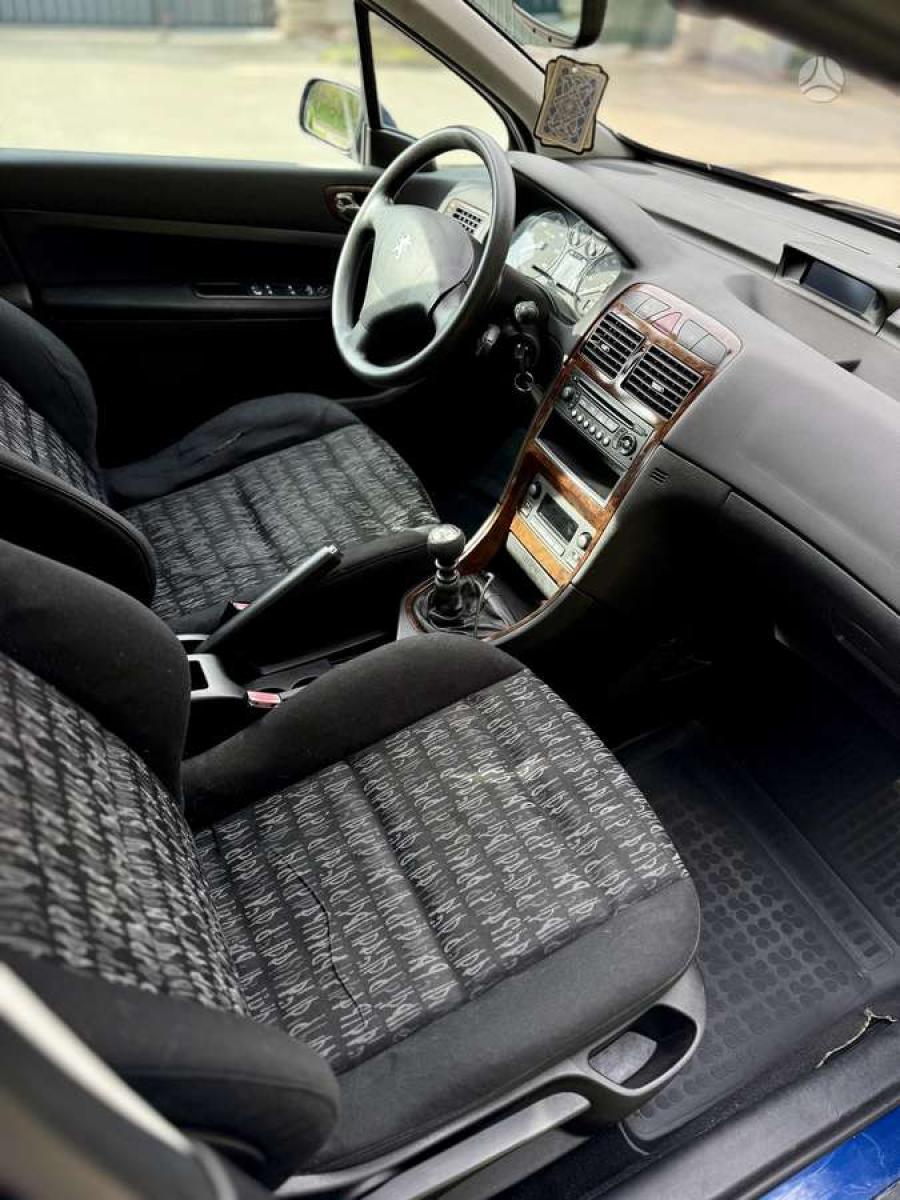 Blue Peugeot 307 2005 in Vilnius, with an engine capacity of 2.00 L and mileage of 361 thousand km for 850 €, photo 13 on AUTOMOTO.COM.LV