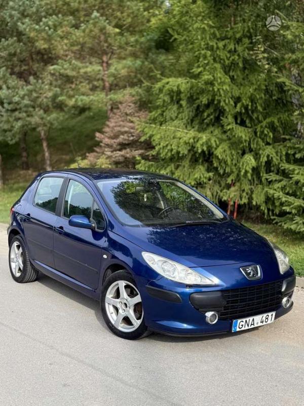 Blue Peugeot 307 2005 in Vilnius, with an engine capacity of 2.00 L and mileage of 361 thousand km for 850 €, photo 3 on AUTOMOTO.COM.LV