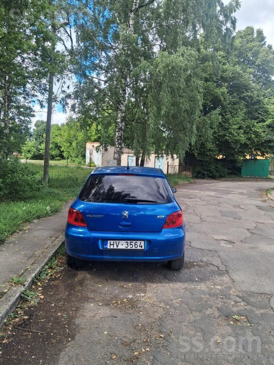 Zils Peugeot 307 2002 Rīga, ar dzinēja tilpumu 1.60 L un nobraukumu 235 tūkst. km par 900 €, foto 6 vietnē AUTOMOTO.COM.LV