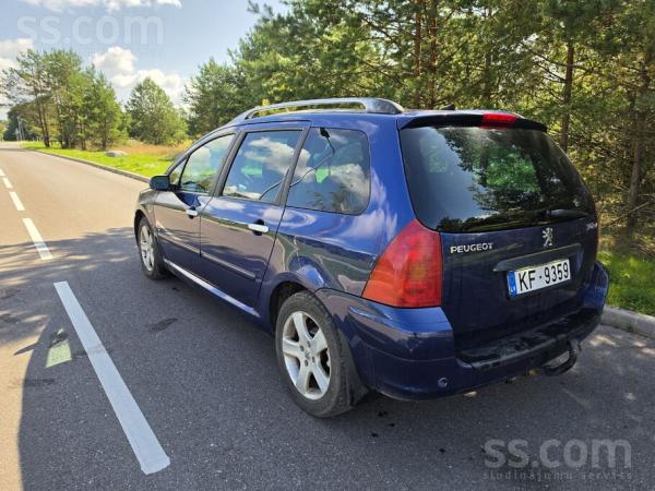 Blue Peugeot 307 2004 in Daugavpils, with an engine capacity of 2.00 L and mileage of 270 thousand km for 1350 €, photo 5 on AUTOMOTO.COM.LV