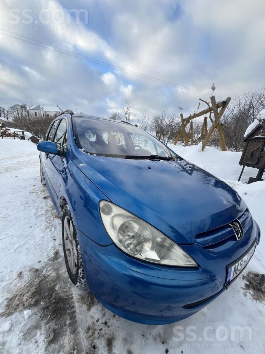 Zils Peugeot 307 2002 Krāslava, ar dzinēja tilpumu 1.60 L un nobraukumu 290 tūkst. km par 400 €, foto 1 vietnē AUTOMOTO.COM.LV