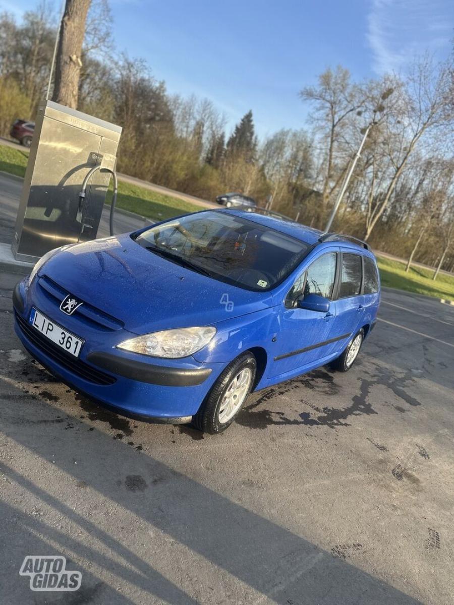Синий Пежо 307 2003 в Ионава, объемом двигателя 2.00 л и пробегом 395 тыс. км за 900 €, фото 5 на AUTOMOTO.COM.LV