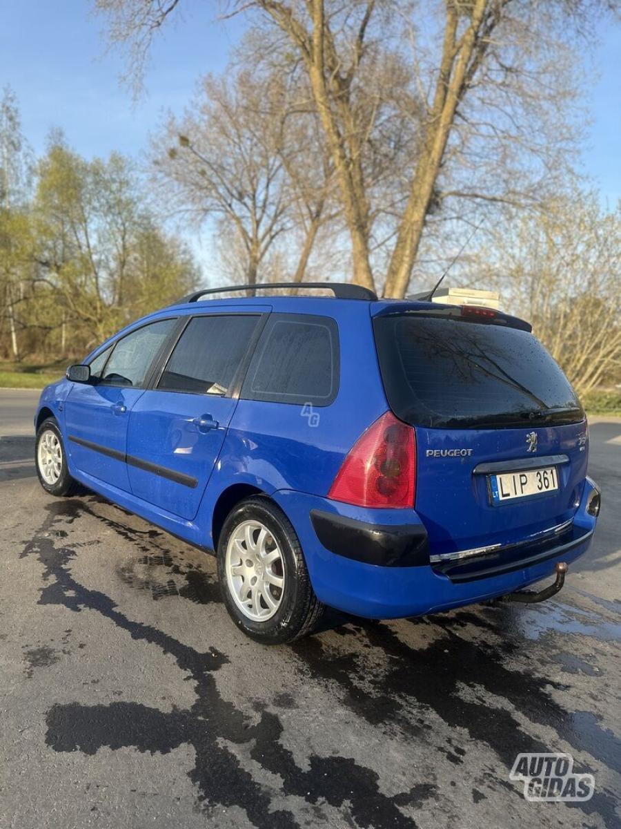 Синий Пежо 307 2003 в Ионава, объемом двигателя 2.00 л и пробегом 395 тыс. км за 900 €, фото 11 на AUTOMOTO.COM.LV