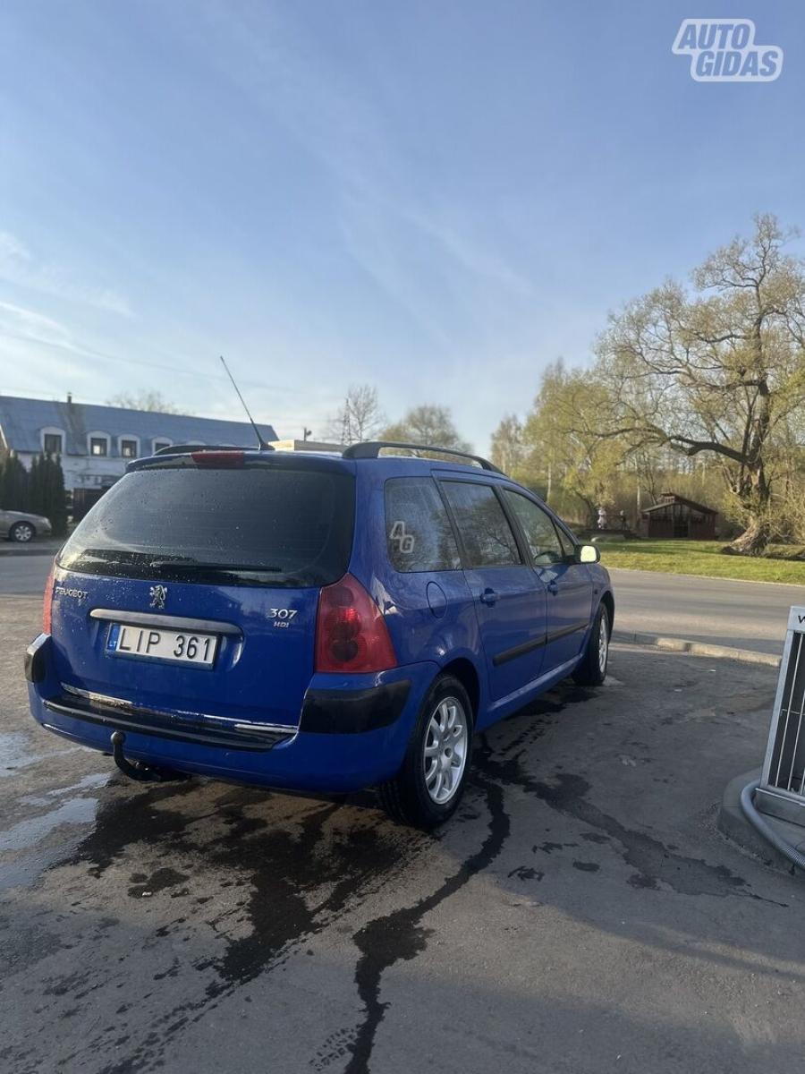 Синий Пежо 307 2003 в Ионава, объемом двигателя 2.00 л и пробегом 395 тыс. км за 900 €, фото 14 на AUTOMOTO.COM.LV