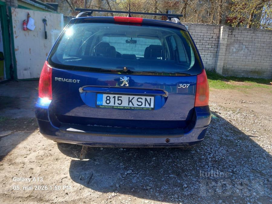 Zils Peugeot 307 2004 Tallina, ar dzinēja tilpumu 2.00 L un nobraukumu 220 tūkst. km par 850 €, foto 7 vietnē AUTOMOTO.COM.LV
