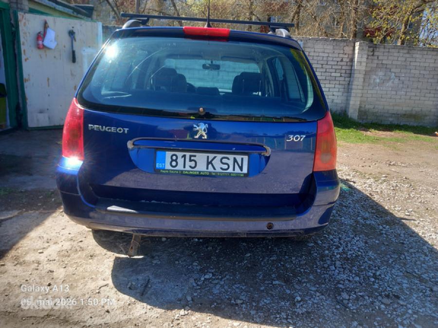 Zils Peugeot 307 2004 Tallina, ar dzinēja tilpumu 2.00 L un nobraukumu 220 tūkst. km par 850 €, foto 7 vietnē AUTOMOTO.COM.LV