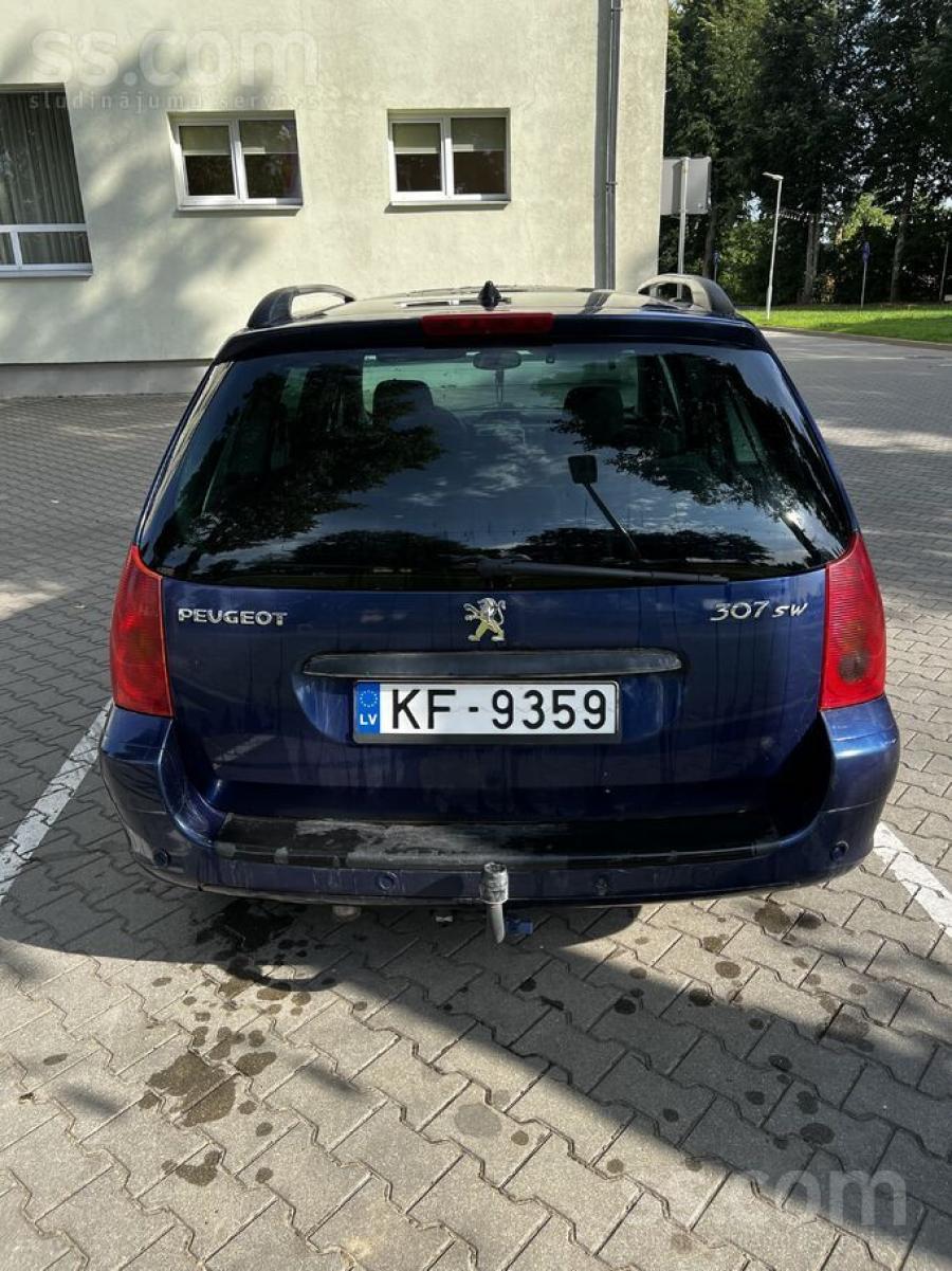 Zils Peugeot 307 2004 Krāslava, ar dzinēja tilpumu 2.00 L un nobraukumu 296 tūkst. km par 720 €, foto 5 vietnē AUTOMOTO.COM.LV