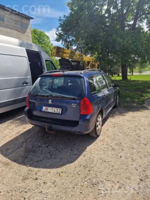 Синий Пежо 307 2005 в Валмиера, объемом двигателя 1.60 л и пробегом 465 тыс. км за 650 €, фото 4 на AUTOMOTO.COM.LV
