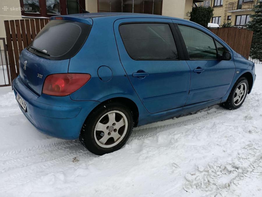 Zils Peugeot 307 2023 Panevēža, ar dzinēja tilpumu 2.00 L un nobraukumu 250 tūkst. km par 1200 €, foto 5 vietnē AUTOMOTO.COM.LV