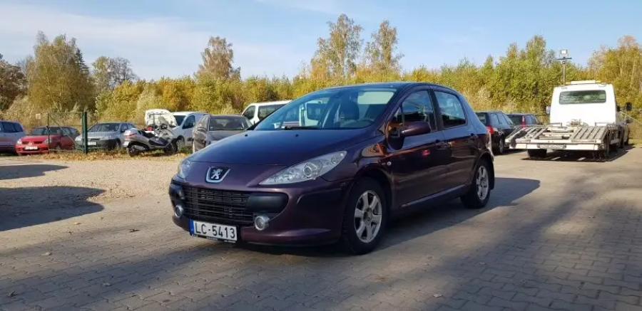 Brown Peugeot 307 2006 in Valmiera, with an engine capacity of 1.40 L and mileage of 382 thousand km for 1500 €, photo 8 on AUTOMOTO.COM.LV