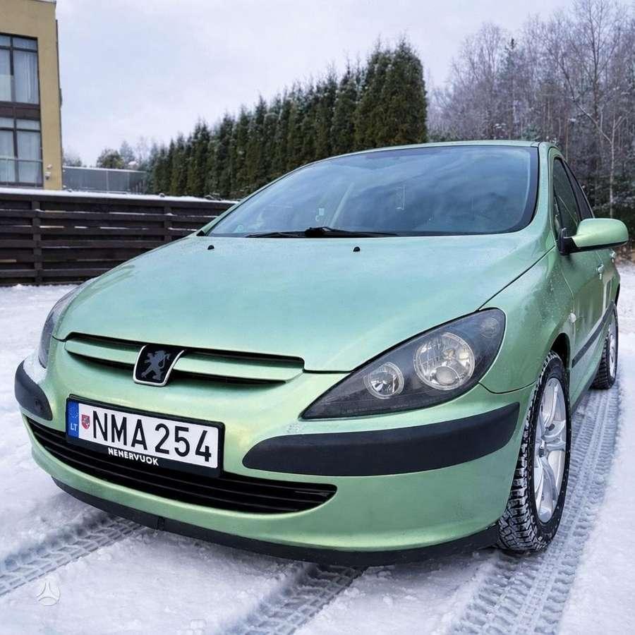 Green Peugeot 307 2002 in Vilnius, with an engine capacity of 1.60 L and mileage of 266 thousand km for 1470 €, photo 5 on AUTOMOTO.COM.LV