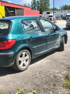 Green Peugeot 307 2002 in Kaunas, with an engine capacity of 2.00 L and mileage of 271 thousand km for 620 €, photo 5 on AUTOMOTO.COM.LV