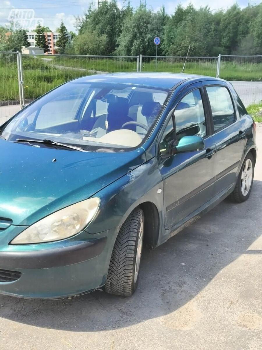 Green Peugeot 307 2002 in Kaunas, with an engine capacity of 2.00 L and mileage of 271 thousand km for 620 €, photo 9 on AUTOMOTO.COM.LV