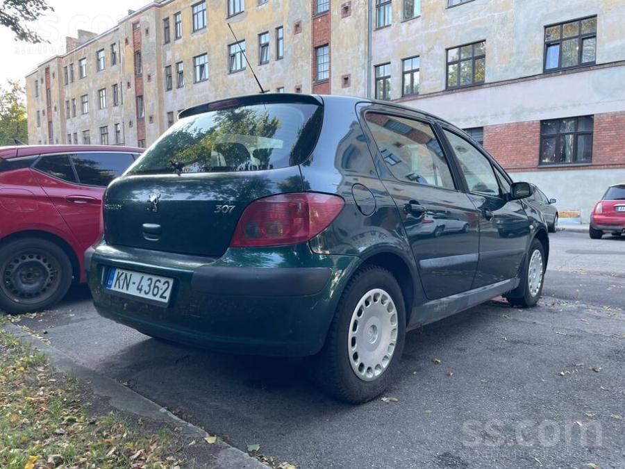 Зеленый Пежо 307 2002 в Рига, объемом двигателя 1.60 л и пробегом 185 тыс. км за 400 €, фото 4 на AUTOMOTO.COM.LV