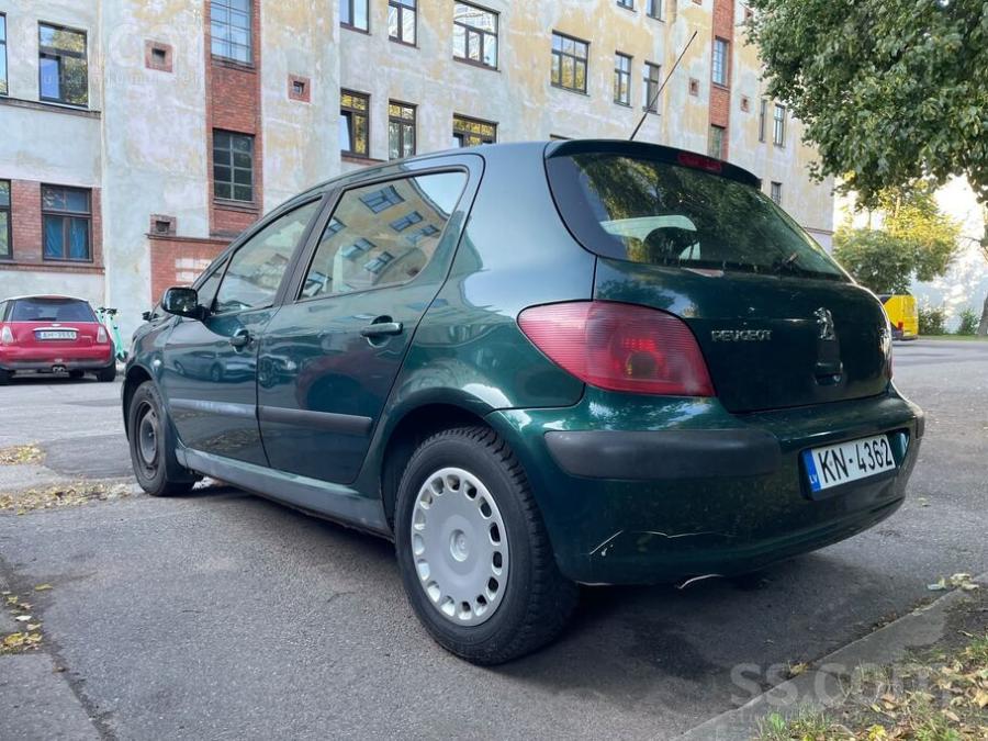 Зеленый Пежо 307 2002 в Рига, объемом двигателя 1.60 л и пробегом 185 тыс. км за 400 €, фото 5 на AUTOMOTO.COM.LV