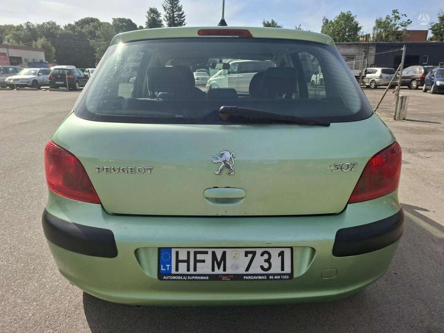 Zaļš Peugeot 307 2002 Plungė, ar dzinēja tilpumu 1.57 L un nobraukumu 359 tūkst. km par 1150 €, foto 10 vietnē AUTOMOTO.COM.LV