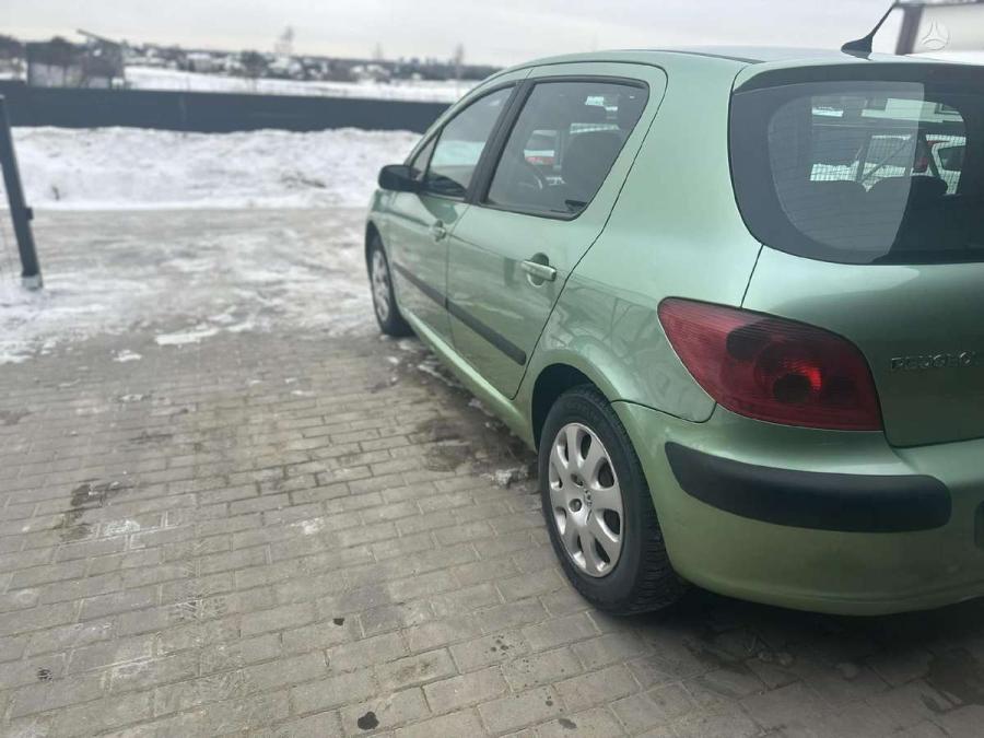Zaļš Peugeot 307 2003 Viļņa, ar dzinēja tilpumu 1.60 L un nobraukumu 237 tūkst. km par 1370 €, foto 3 vietnē AUTOMOTO.COM.LV