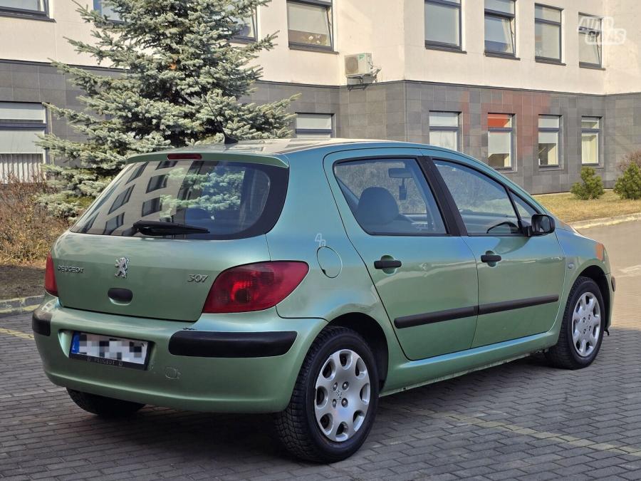 Zaļš Peugeot 307 2003 Viļņa, ar dzinēja tilpumu 1.60 L un nobraukumu 263 tūkst. km par 700 €, foto 6 vietnē AUTOMOTO.COM.LV