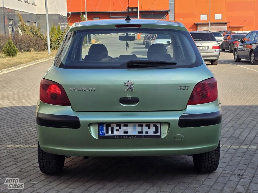 Zaļš Peugeot 307 2003 Viļņa, ar dzinēja tilpumu 1.60 L un nobraukumu 263 tūkst. km par 700 €, foto 8 vietnē AUTOMOTO.COM.LV