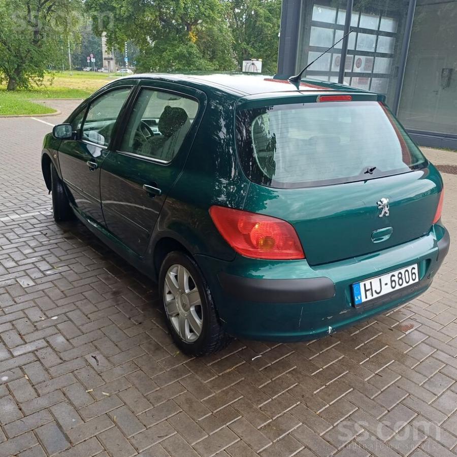Green Peugeot 307 2003 in Riga, with an engine capacity of 1.60 L and mileage of 0 thousand km for 995 €, photo 5 on AUTOMOTO.COM.LV
