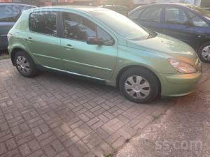 Green Peugeot 307 2003 in Daugavpils, with an engine capacity of 1.60 L and mileage of 160 thousand km for 850 €, photo 6 on AUTOMOTO.COM.LV